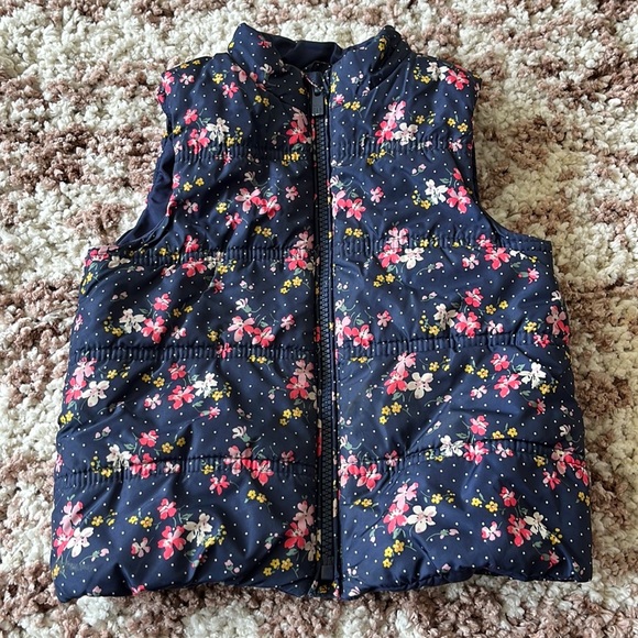 GAP | Jackets & Coats | Gap Floral Puffer Vest | Poshmark